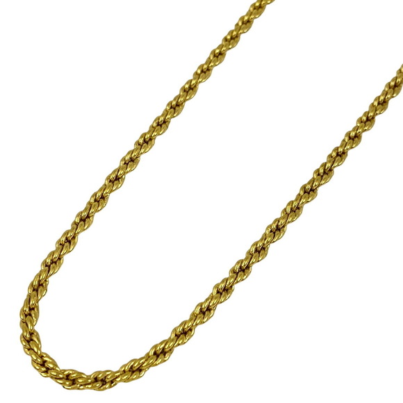 Dior | Bags | Christian Dior Chain Necklace Twist Screw Gp Gold | Poshmark